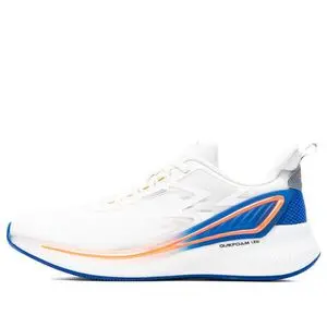 361 DEGREES Qu!k Lite Lightweight Breathable Running Shoes - White/blue