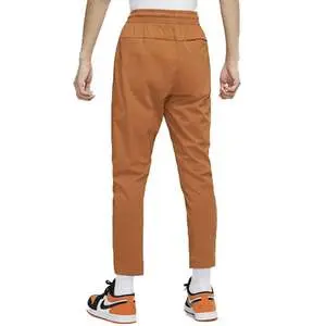 JORDAN Statement Essentials Solid Color Straight-leg Casual Pants/trousers Green Copper
