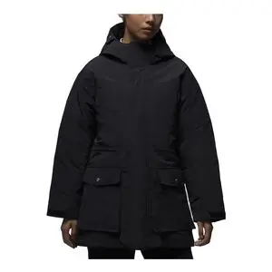 JORDAN Air Down Parka Coat - Black
