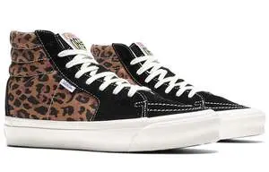 VANS Og Style 138 Ns Lx High Top Leopard Print Sneakers - Black/brown