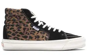 VANS Og Style 138 Ns Lx High Top Leopard Print Sneakers - Black/brown