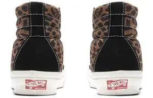 VANS Og Style 138 Ns Lx High Top Leopard Print Sneakers - Black/brown