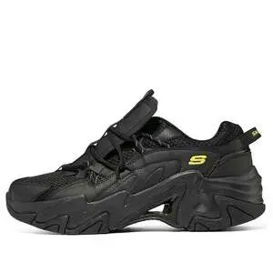 Sketchers Dlites Stamina Lace-up Sneakers - Black