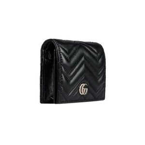 Gucci 26 Gg Marmont Short Wallet - Black