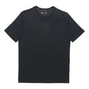 Under Armour Curry Casual Round Neck Cotton Short Sleeve - Black