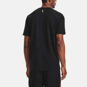 Under Armour Curry Casual Round Neck Cotton Short Sleeve - Black