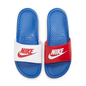 Nike Benassi Jdi Slides - Whiteredblue