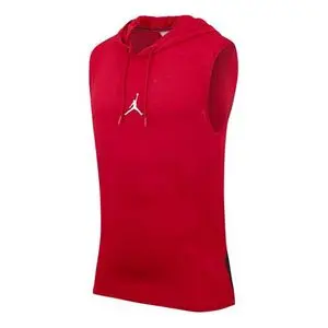 JORDAN Dri-fit Hooded Gym Vest - Red