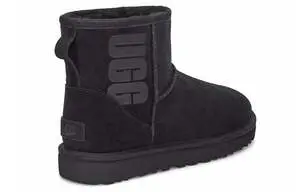 UGG Classic Mini Rubber Logo Boots - Black