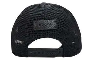 Gucci Gg Monogram Baseball Cap - Black