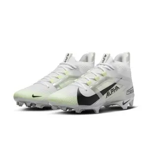 Nike Alpha Menace 4 Elite Athletic Cleats - White/metallic Silver/photon Dust