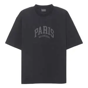 Balenciaga Paris" Graphic T-shirt - Nero