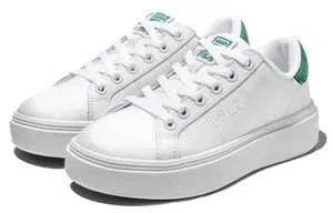 FILA Court Plumpy Low Top Platform Sneakers - White/green