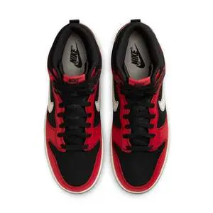 Nike Dunk High Se Tartan Plaid Sneakers - Black/red