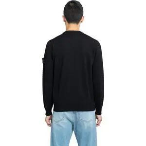 Stone Island Wool Crewneck Sweater - Black