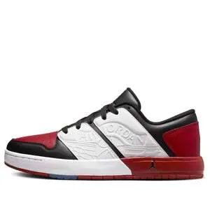 JORDAN Jordan Air Nu Retro 1 Low "Varsity Red Black" Sneakers Black/white/red