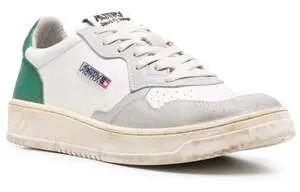 AUTRY Super Vintage Low Sneakers - White/green/grey