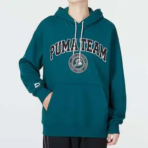 PUMA Team Hoodie - Green/black