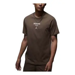 JORDAN Mocha Logo T-shirt 'brown
