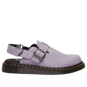 Dr. Martens Jorge Ii Suede Mules With Buckle Detailing - Purple