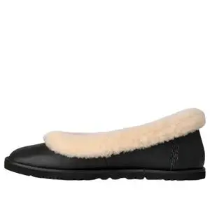 UGG Zora Leather Ballet Flat - Black