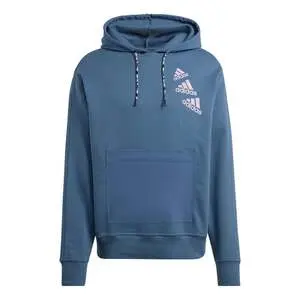 Adidas Solid Color Brand Drawstring Hooded Long Sleeve Hoodie