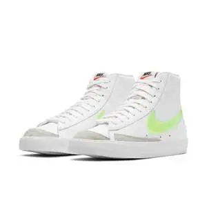 Nike Blazer Mid '77 Essential High Top Sneakers - White/gray/green