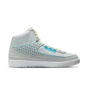 JORDAN Air 2 Retro Sp X Union La "grey Fog" High Top Sneakers - Grey/blue