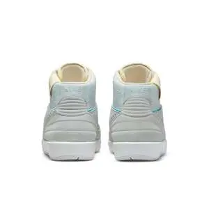 JORDAN Air 2 Retro Sp X Union La "grey Fog" High Top Sneakers - Grey/blue