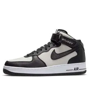Nike X Stussy Air Force 1 Mid Sneakers - Black/grey/white