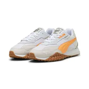 PUMA Blacktop Rider Sneakers - White/clementine