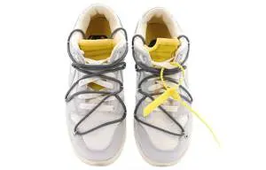 Nike Off-white X Dunk Low 'lot 41 Of 50 - Gray/white