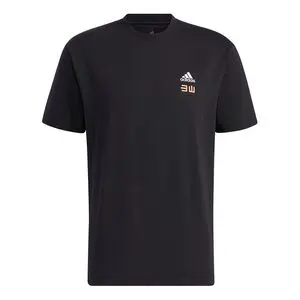 Adidas Graphic Print Short Sleeve T-shirt - Black