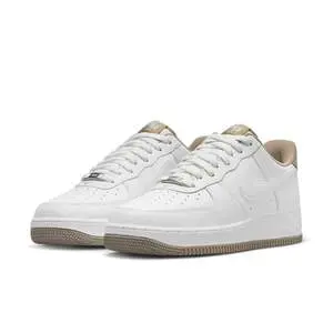Nike Force 1 '07 Lv8 Low Top Sneakers - White/brown