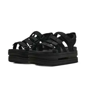Nike Icon Classic Platform Sandals - Black/black/black
