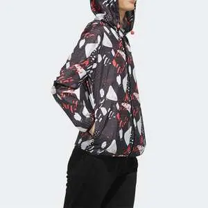 Adidas Neo Printed Hooded Jacket - Black
