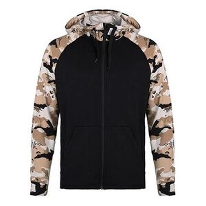 Nike Camouflage Splicing Hooded Jacket - Black