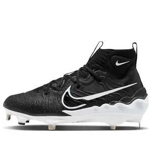 Nike Alpha Huarache Nxt High Top Baseball Cleats - Black/blue Tint/anthracite