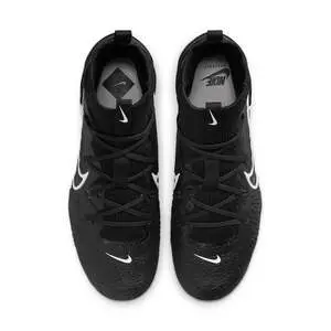 Nike Alpha Huarache Nxt High Top Baseball Cleats - Black/blue Tint/anthracite