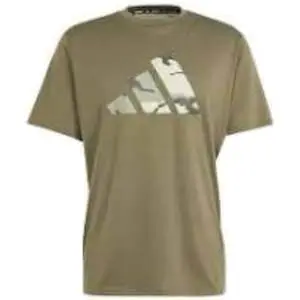 Adidas Train Essentials Seasonal Brand Love Camo T-shirt Asia Sizing - Green