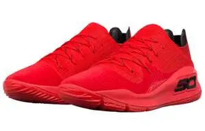 Under Armour Curry 4 Low Top Sneakers - Red