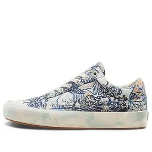 VANS Old Skool "old Vineyard" Canvas Sneakers - Blue/white
