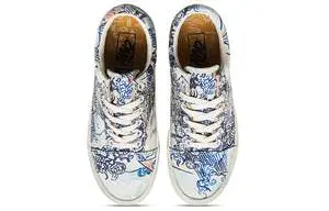 VANS Old Skool "old Vineyard" Canvas Sneakers - Blue/white