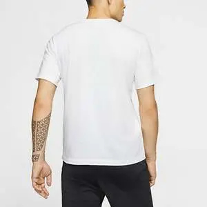 Nike Solid Color Round Neck Pullover Sports Short Sleeve T-shirt - White