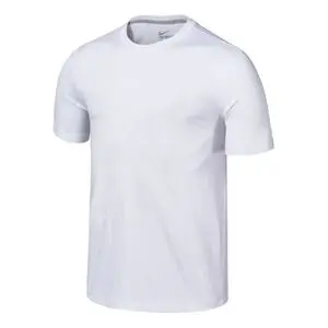 Nike Solid Color Round Neck Pullover Sports Short Sleeve T-shirt - White