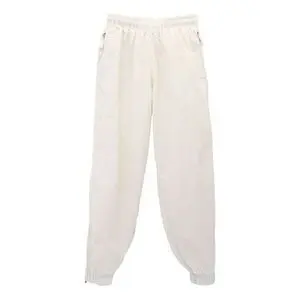 Nike Solid Color Logo Printing Elastic Waistband Bundle Feet Sports Pants/trousers/joggers Autumn White - Default Color