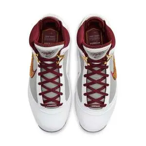 Nike Lebron Qs Mvp High Top Sneakers - White/red
