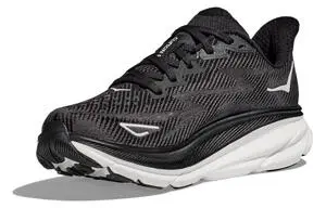 Hoka One One Clifton 9 Wide Sneakers - Black/white