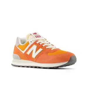 NEW BALANCE 574 Sneakers - Orange/beige