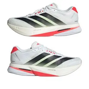 Adidas Adizero Boston Athletic Sneakers - Cloud White/core Black/lucid Red